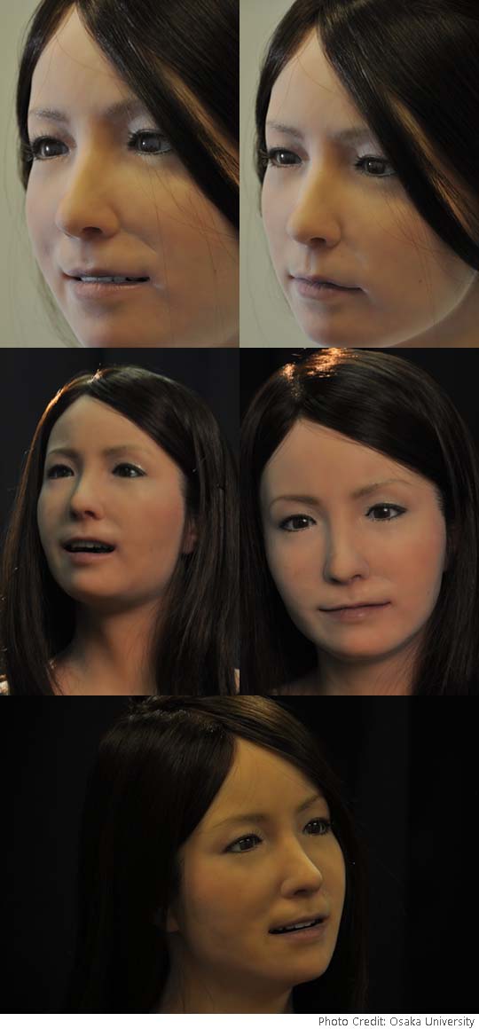 Expressive Humanoid Robot Geminoid F Captivates With Its Many Facial ...